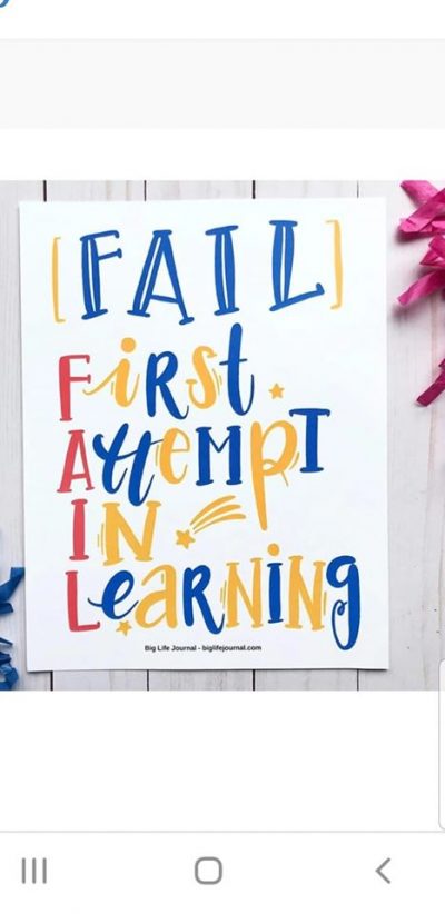 Failure - mistakes are good! Fail - first attempt in learning! - Teach ...